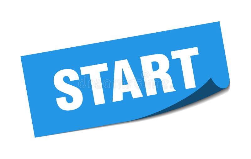 Start Sticker. Start Square Sign Stock Vector - Illustration of banner ...