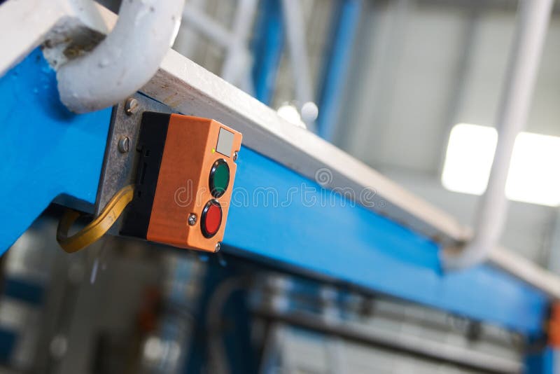 Start or Stop Button for Industrial Machine, Close-up Stock Photo ...