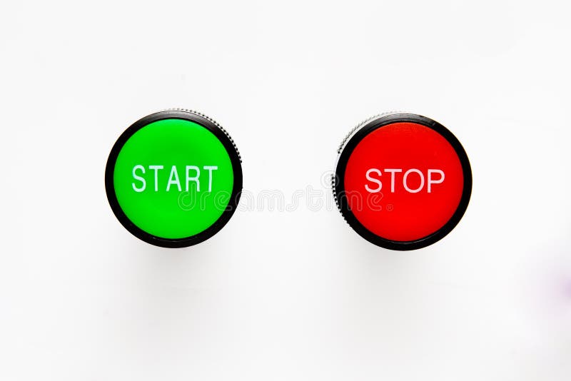 Start stop buttons stock illustration. Illustration of idea - 10749015