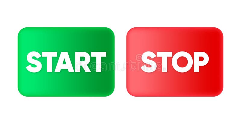 Stop Process RGB Color Icon Stock Vector - Illustration of color ...
