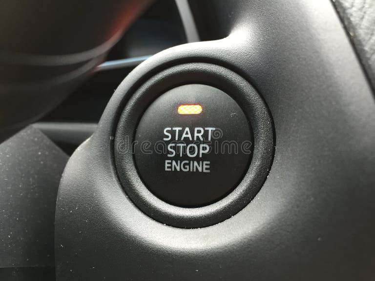 Start stop engine button editorial photography. Image of button - 64272527