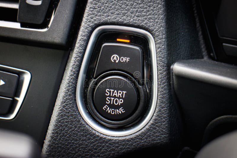 Start Stop Engine button stock image. Image of sedan - 41063271