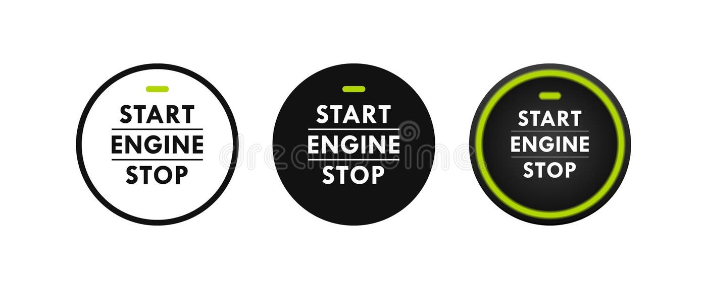 Start Stop Engine Button Stock Illustrations – 980 Start Stop Engine Button Stock Illustrations ...