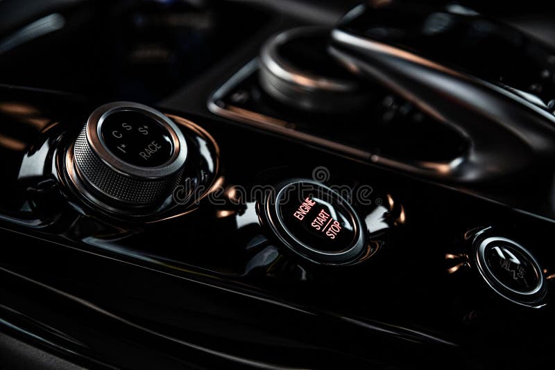 Start and Stop Engine Push Button and Driving Modes Selector Stock ...