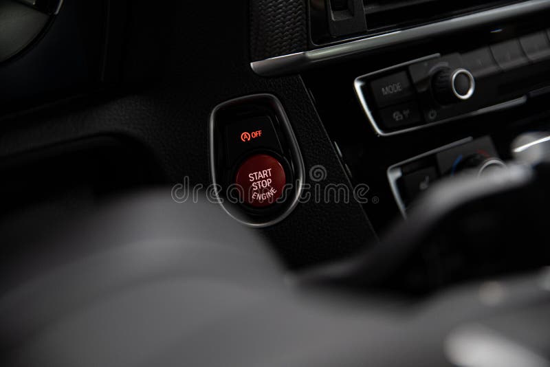 Stop Push Button Red Color on Isolated Background Stock Image - Image ...