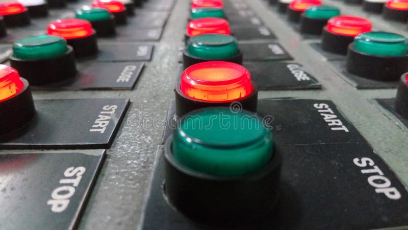 Stop Push Button Red Color on Isolated Background Stock Image - Image ...