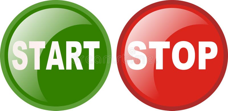 Start Stop Sign Royalty Free Stock Images - Image: 5195529