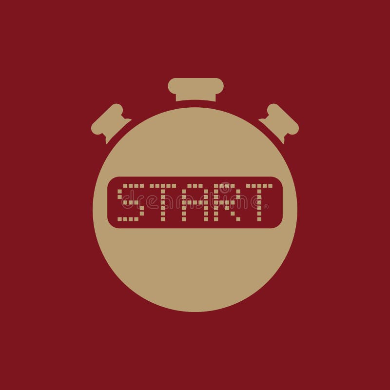 The Start Stopwatch Icon. Clock and Watch, Timer, Countdown, Stopwatch ...