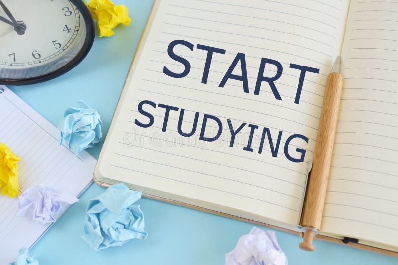 Start Studying Text Written in Notebook, Business Concept . Closeup of ...