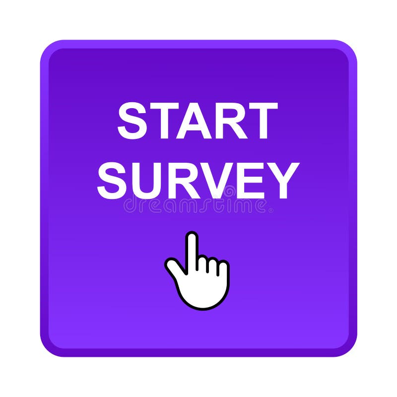 Start survey button stock vector. Illustration of icon - 140431523