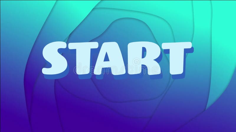 START Text Animation Over Abstract Blue and Green Gradient Background ...