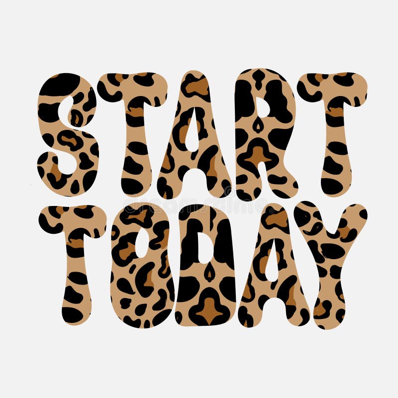Start Today. Vector Hand Drawn Lettering Isolated Stock Vector ...