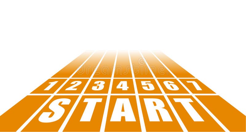 Start Track stock illustration. Illustration of running - 59127007