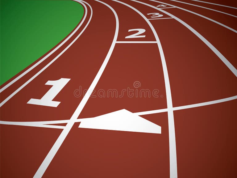 Running Track Numbers Stock Illustrations – 126 Running Track Numbers ...