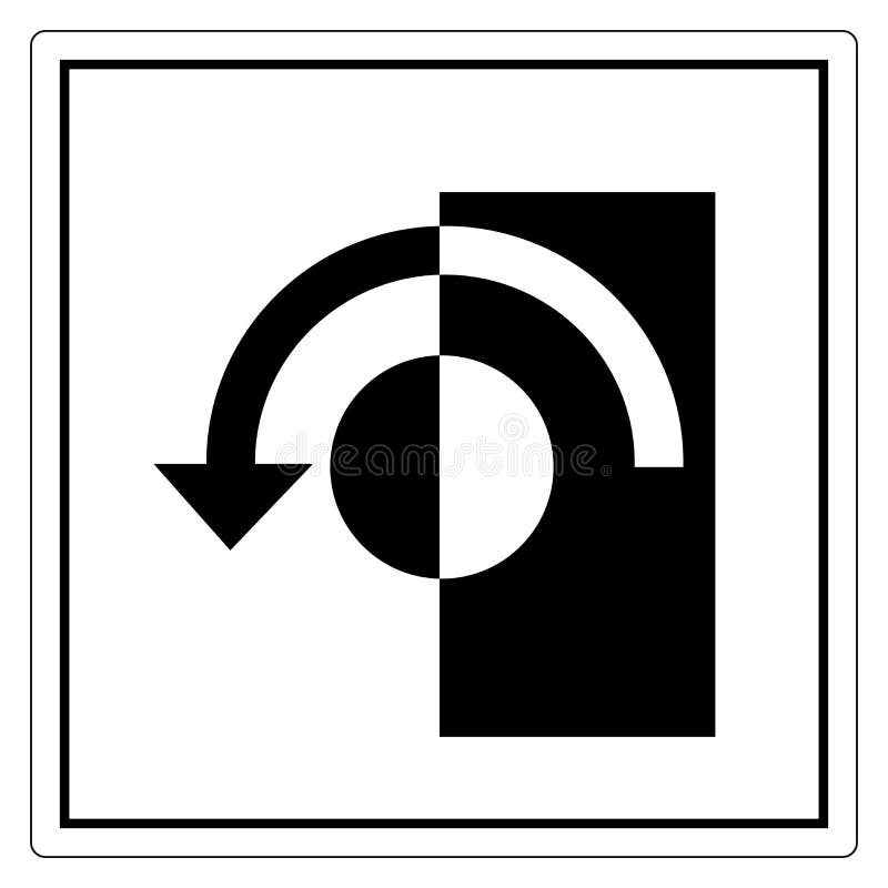 Start Turn To Open Symbol Sign, Vector Illustration, Isolate on White ...