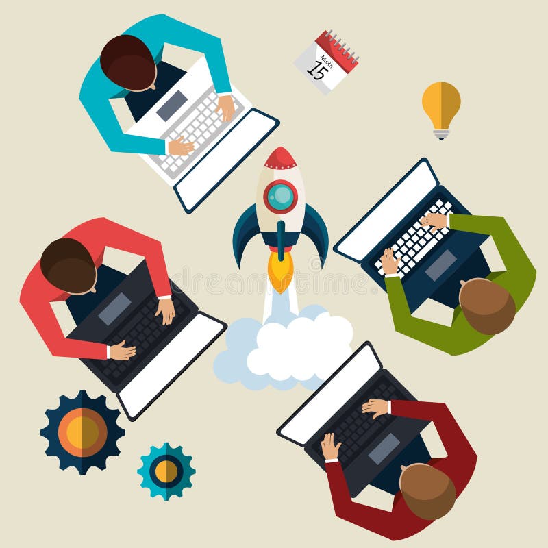 Start up business company stock vector. Illustration of create - 61768007