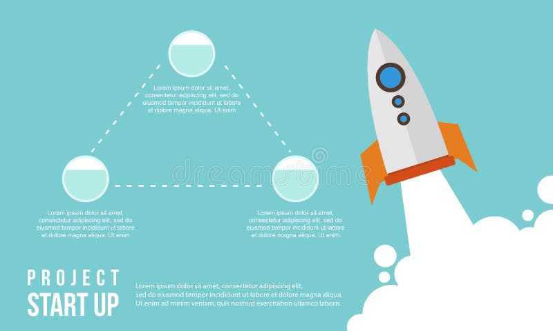 Start Up Business Infographic Step Concept Stock Vector - Illustration ...