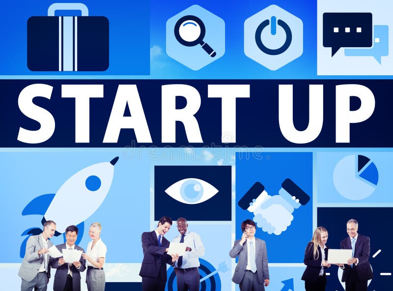 Start Up Business New Launch Technology Concept Stock Image - Image of ...