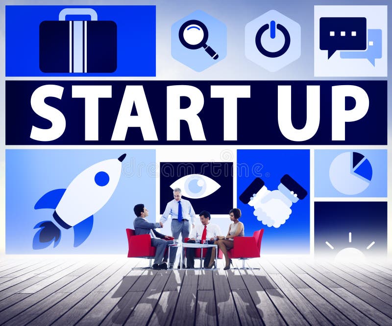 Start Up Business New Launch Technology Concept Stock Image - Image of ...