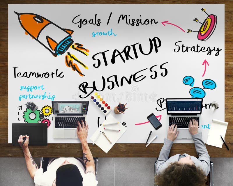Start Up Business Rocket Ship Graphic Concept Stock Image - Image of ...
