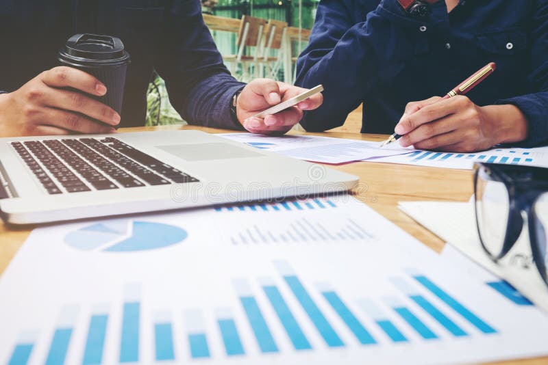 Start Up Business Team Meeting Working on New Business Project Stock ...