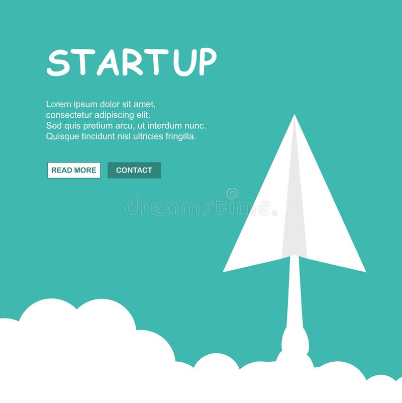 Start Up. Businessman Rocket Lift Up Stock Vector - Illustration of ...