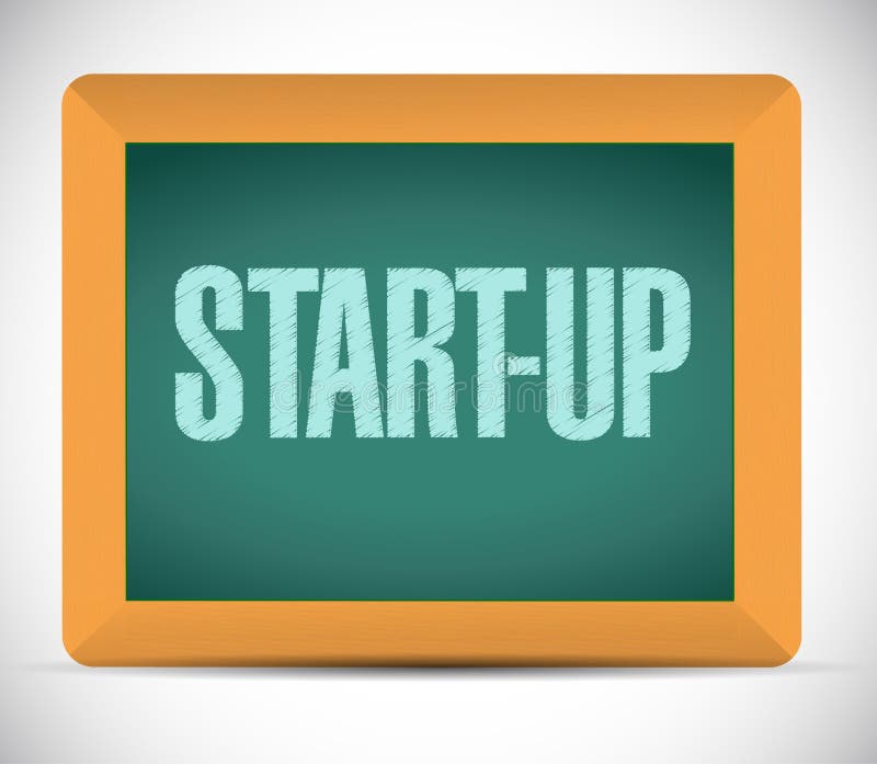 Start-up Chalkboard Sign Concept Illustration Stock Illustration ...