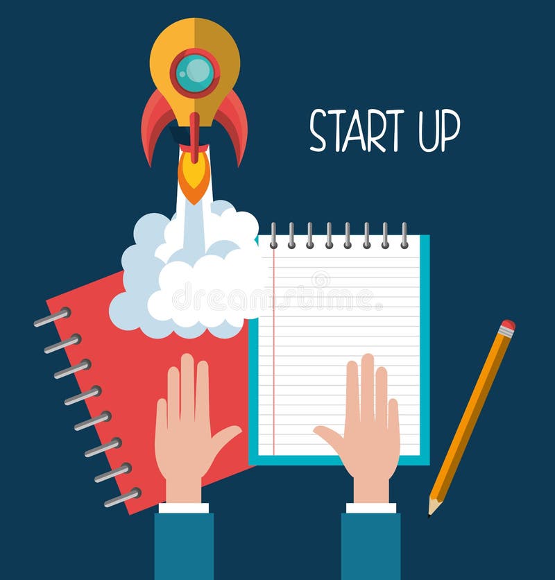 Start Up Company and Business Stock Illustration - Illustration of plan ...