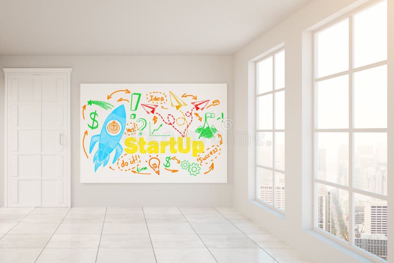 Start up concept stock illustration. Illustration of clean - 91025515