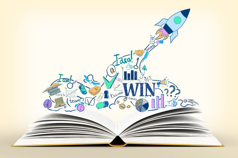 Open Book Creative Drawing Stock Illustrations – 2,358 Open Book ...