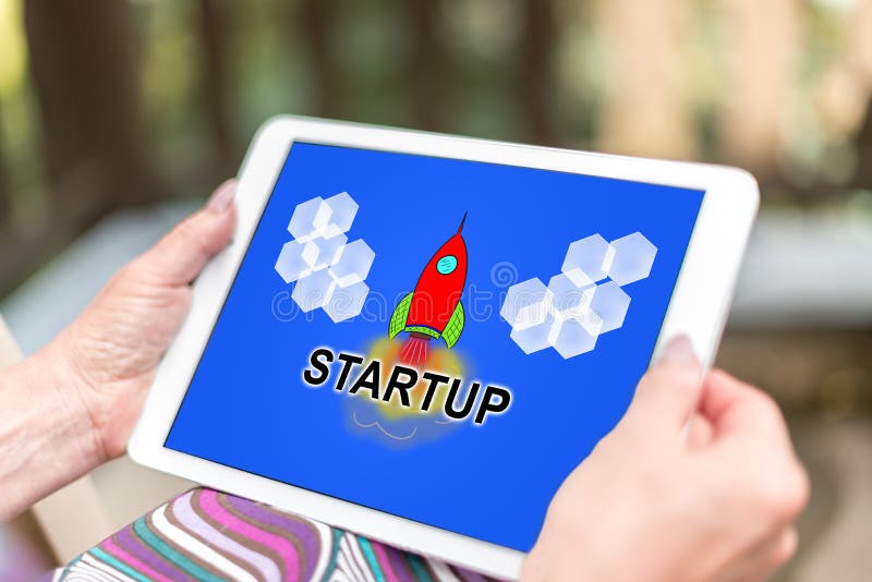 Start Up Concept on a Tablet Stock Photo - Image of boost, idea: 130264946