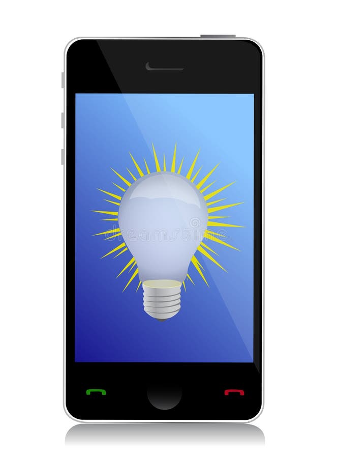Start Up Concept on Touchscreen of Mobile Phone Stock Illustration ...