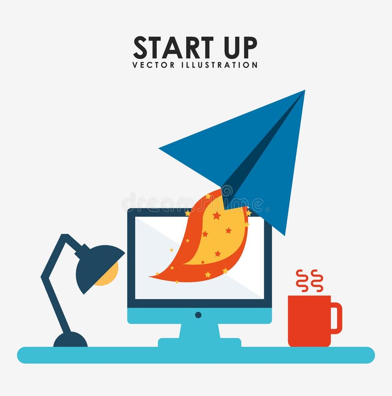 Start up design stock illustration. Illustration of development - 63812228