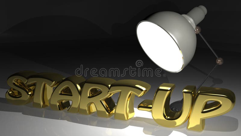 START-UP highlighted stock illustration. Illustration of economical ...