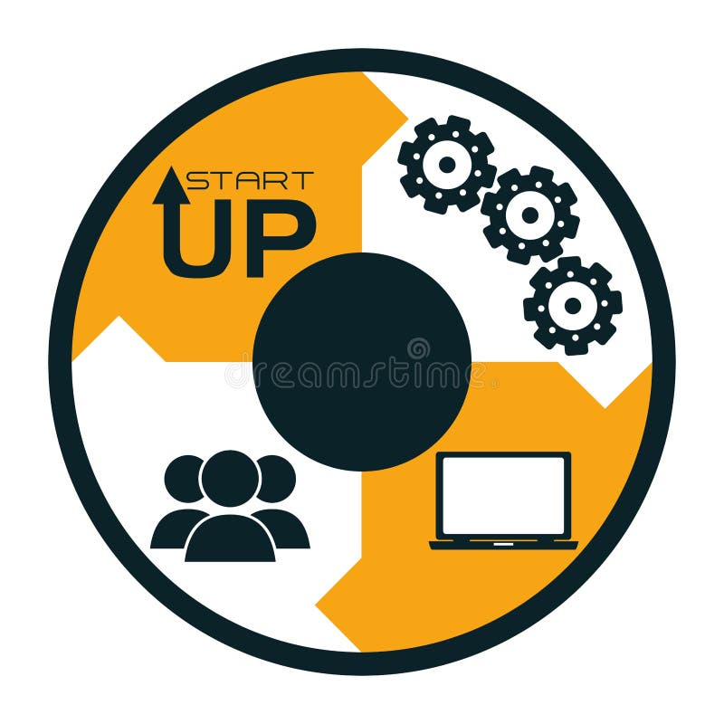 Start up icons design stock vector. Illustration of interacting - 63733368