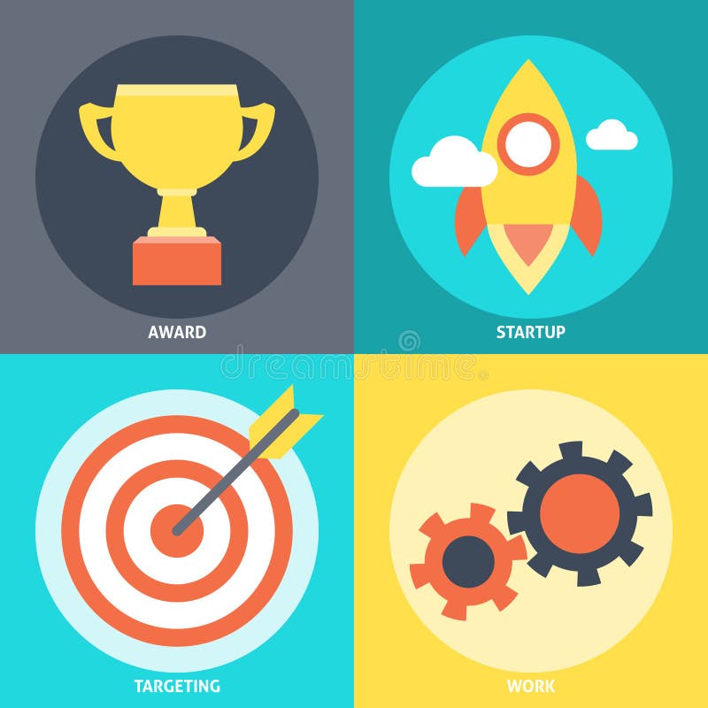 Start Up Icons stock vector. Illustration of design, process - 49533381