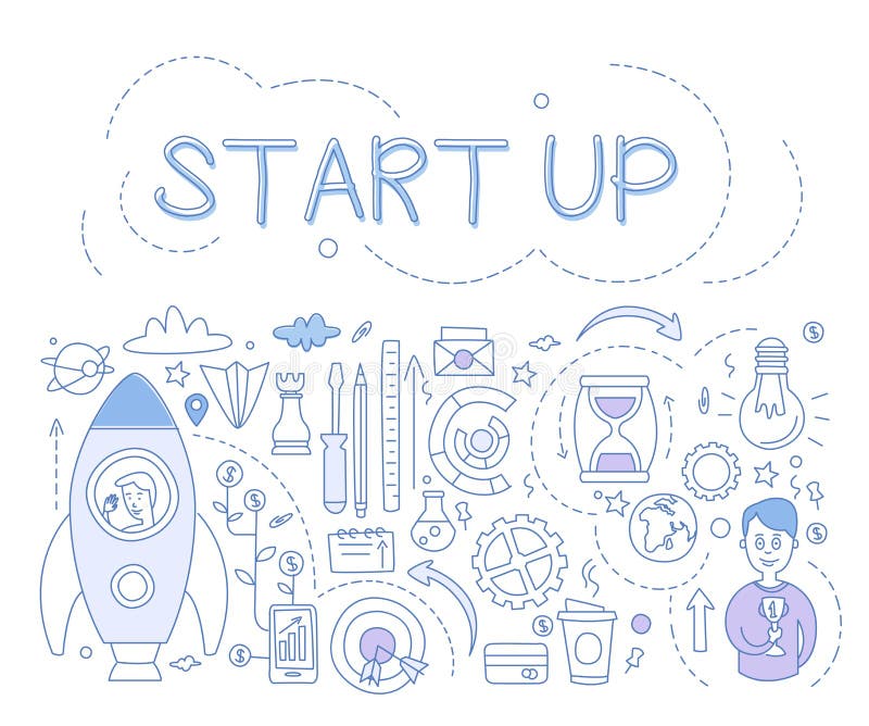 Start Up Infographics. Vector Illustration Stock Vector - Illustration ...