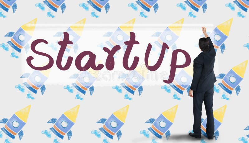 Start Up Launch Business Strategy Development Concept Stock Photo ...