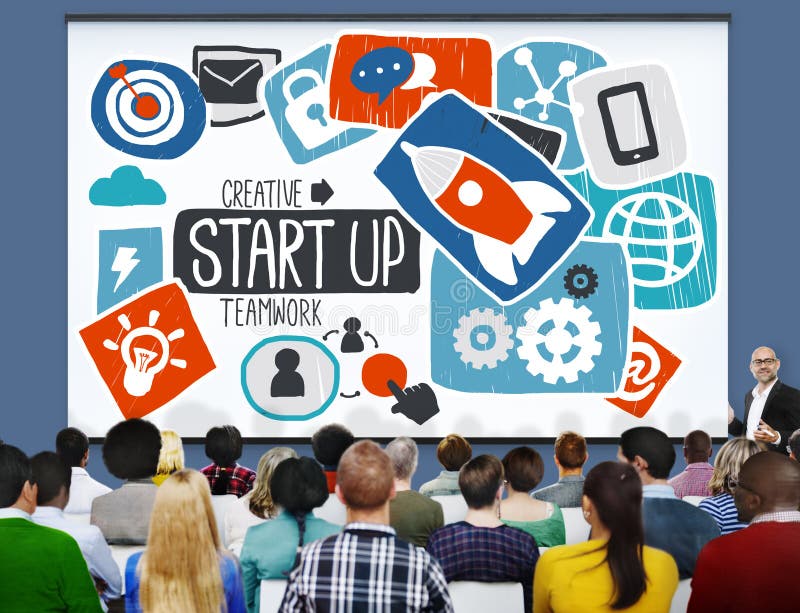 Start Up Launch Growth Success Idea Business Concept Stock Image ...