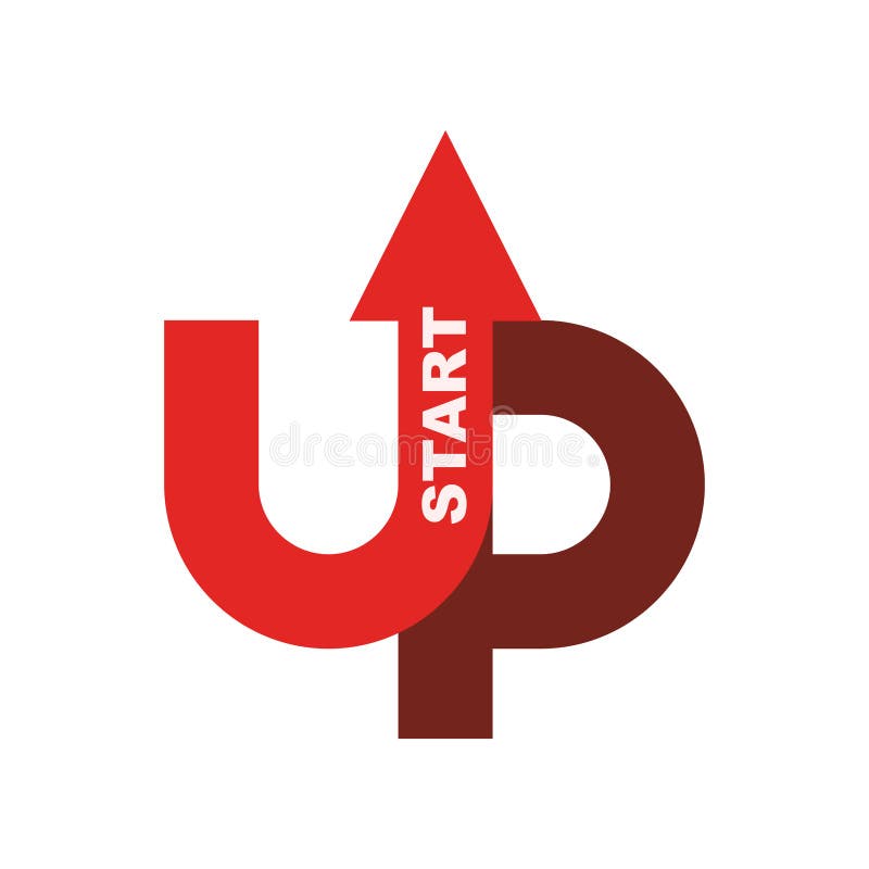 Start Up Logo. Startup Emblem. Running Business. Getting Case Stock ...
