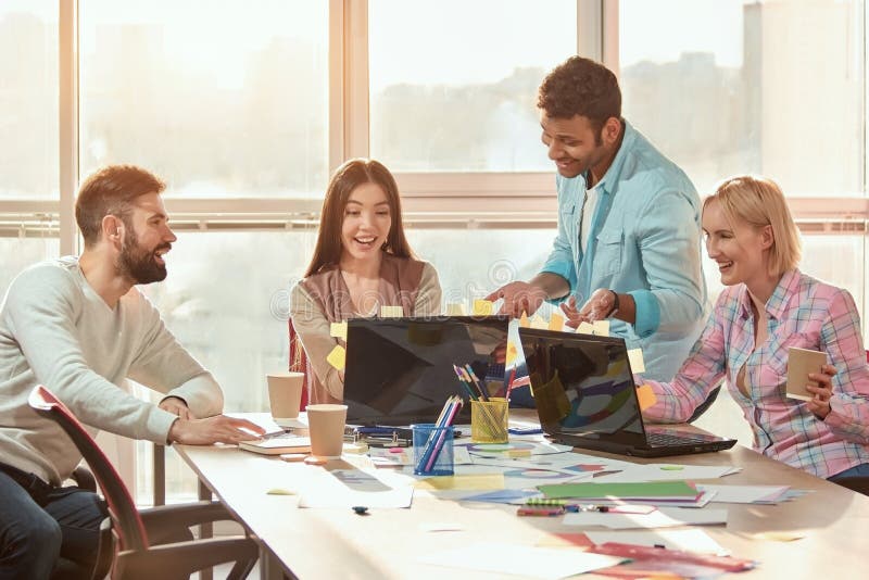 Start Up Programming Team. stock image. Image of glad - 109219165