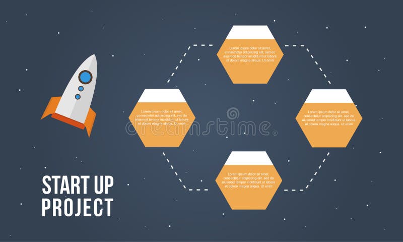 Start Up Project Step Concept Business Infographic Stock Vector ...