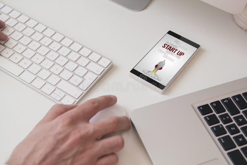 Start up screen smartphone stock photo. Image of smart - 105060292