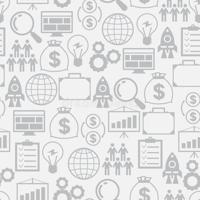 Start-up Seamless Pattern in Flat Design Style Stock Vector ...