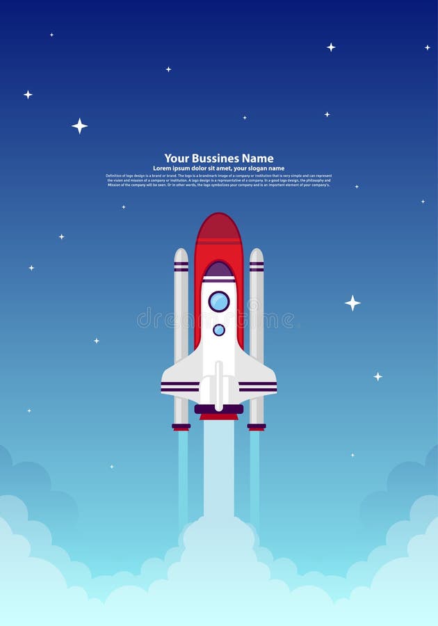 Start Up Simple Rocket Web Design, Responsive Web Design Flat Vector ...