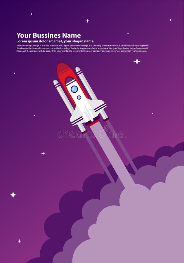 Start Up Simple Rocket Web Design, Responsive Web Design Flat Vector ...