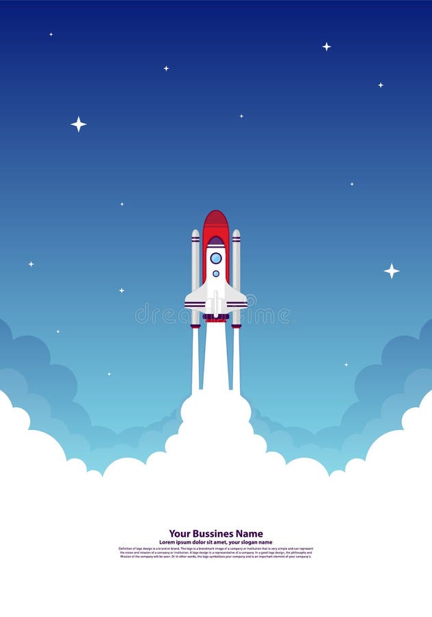 Start Up Simple Rocket Web Design, Responsive Web Design Flat Vector ...
