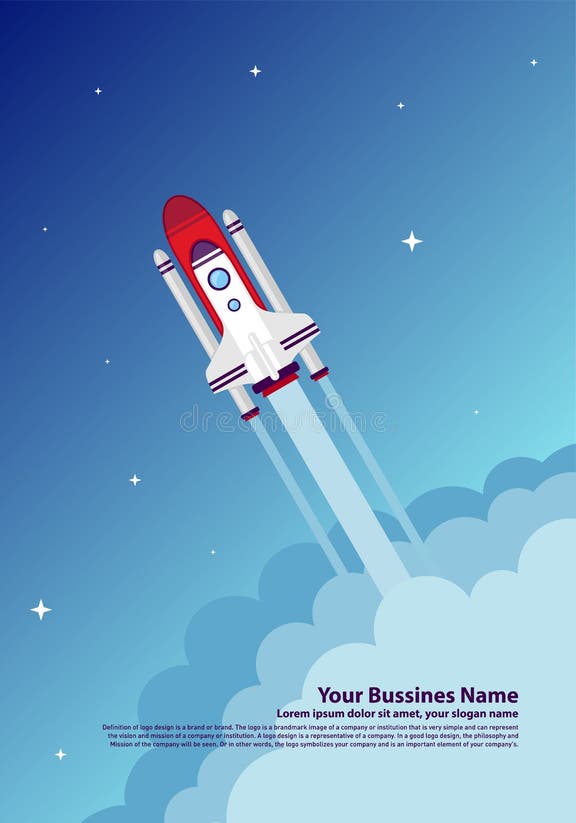 Start Up Simple Rocket Web Design, Responsive Web Design Flat Vector, Design Technology Template ...