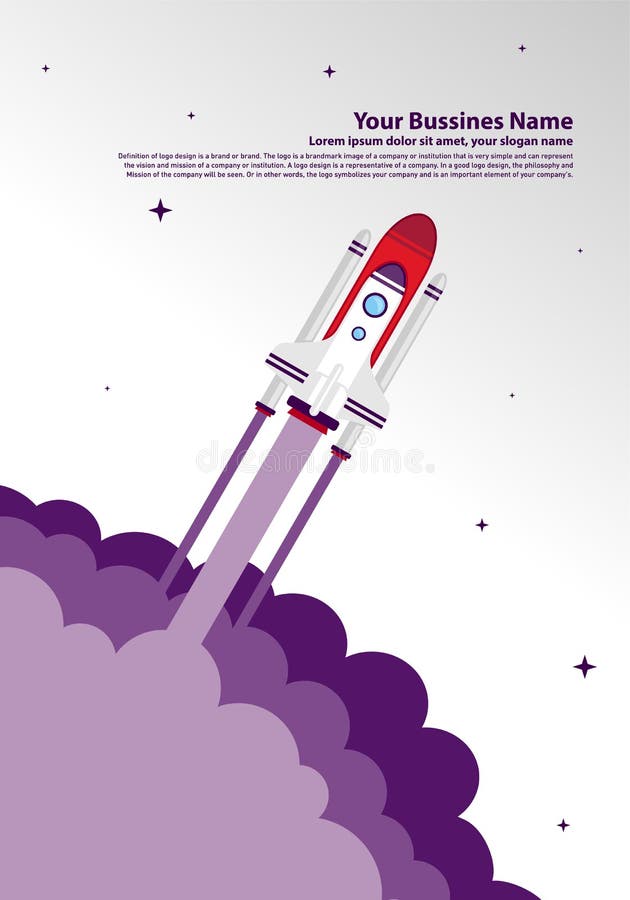 Start Up Simple Rocket Web Design, Responsive Web Design Flat Vector ...