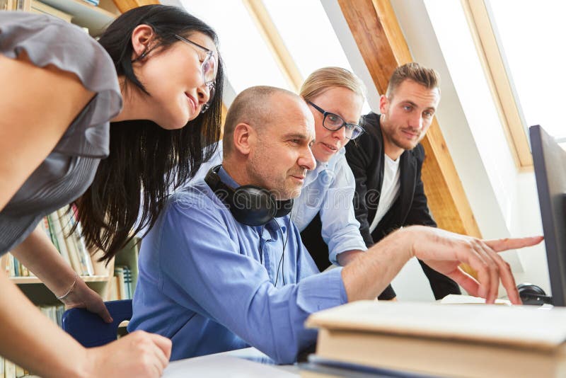 Start-up Team in Software Development on the PC Stock Image - Image of ...